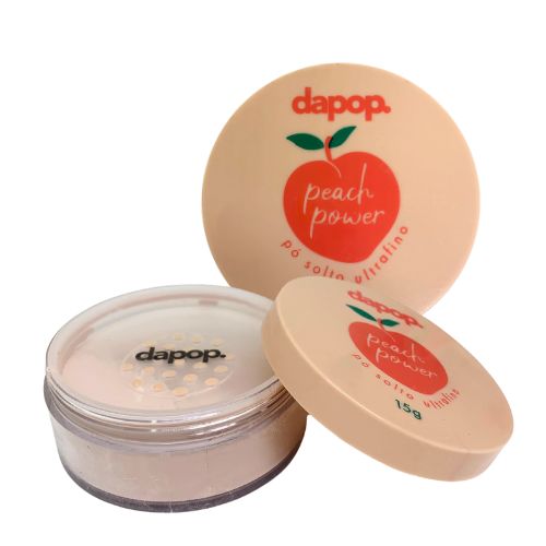 Pó Solto Ultrafino Peach Power Dapop | Fashion Makeup - Virtual Make | Maquiagem Atacado p ...