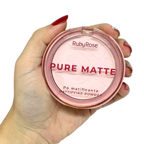 Pó Compacto Matificante Pure Matte Ruby Rose | Make Virtual - Virtual Make | Maquiagem Atacado p ...