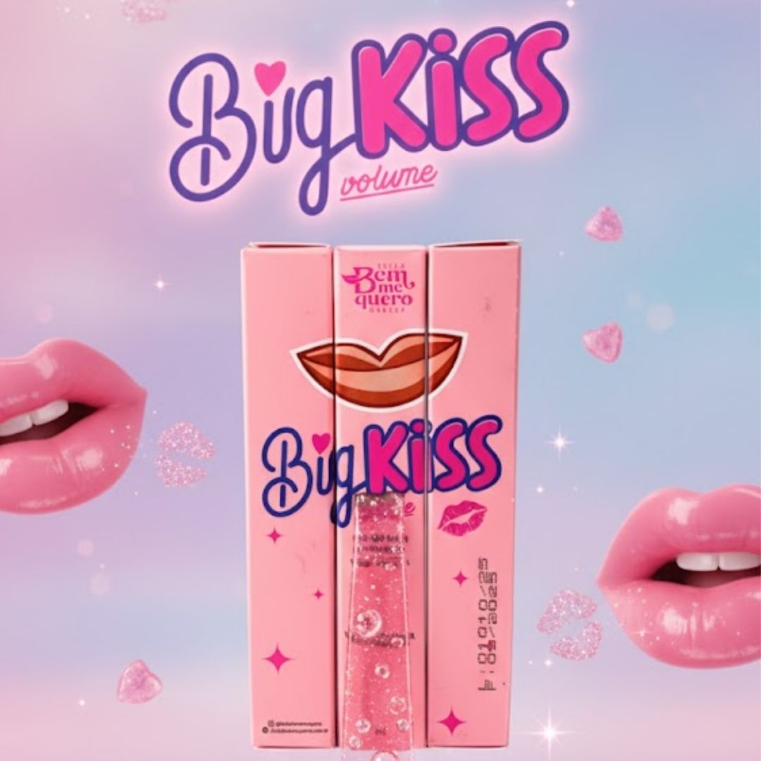 Gloss Labial Big Kiss Volume Incolor Bella Bem | Maquiagem Atacado ...