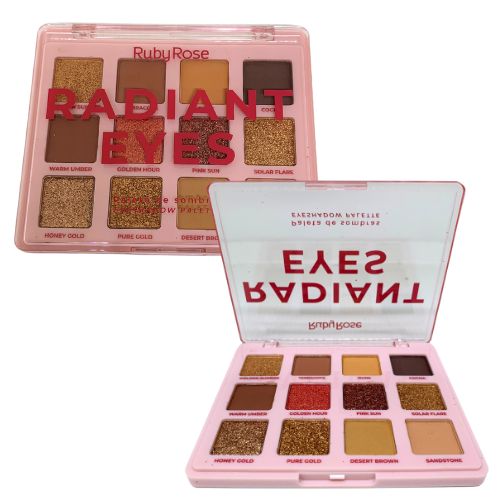 Paleta de Sombras Radiant Eyes Ruby Rose | distribuidor ruby rose - Virtual Make | Maquiagem ...