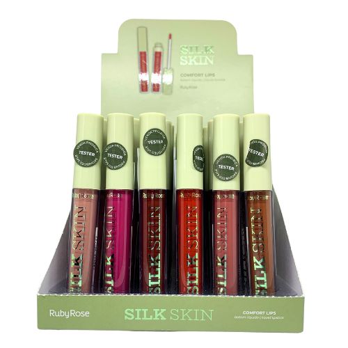 Batom Líquido Silk Skin Comfort Lips Ruby Rose G1 | virtual make ...