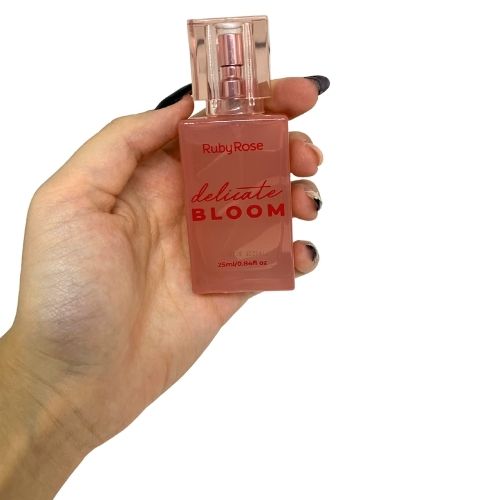 Colônia Delicate Bloom Ruby Rose 25ml - 1 Unidade - Virtual Make ...