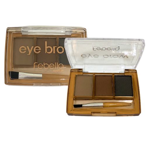 Paleta de Sombra para Sobrancelha Eye Brow Febella 36 Unid - Virtual Make | Maquiagem Atacado p ...