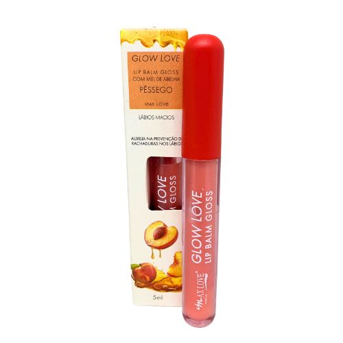 Lip Balm Gloss Pêssego Max Love c/ 28 unid – Virtual Make - Virtual Make | Maquiagem Atacado p ...