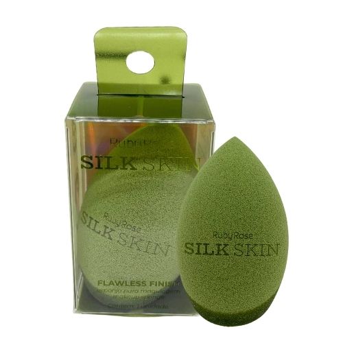 Esponja Ruby Rose Flawless Silk Skin c/ 12 unid Verde - Virtual Make ...