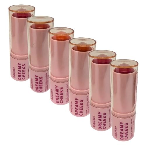 Blush Stick Ruby Rose Dreamy Cheeks G1 - Kit c/ 6 Unid - Virtual Make ...