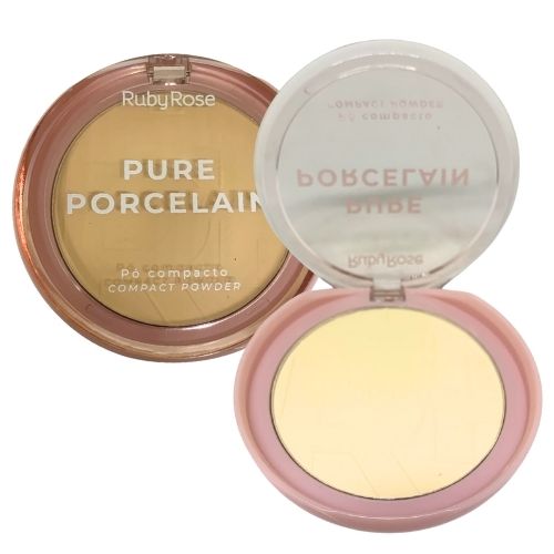 Pó Compacto Pure Porcelain Ruby Rose HB-M401 - Box com 24 unidades ...