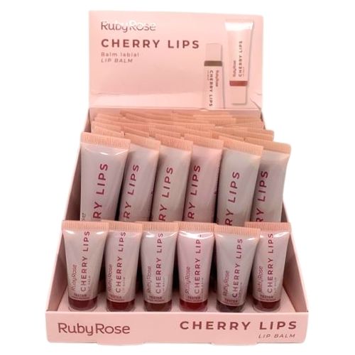 Lip Balm Cherry Lips Ruby Rose HB-L6503 - Lip Balm Atacado - Virtual Make | Maquiagem Atacado p ...