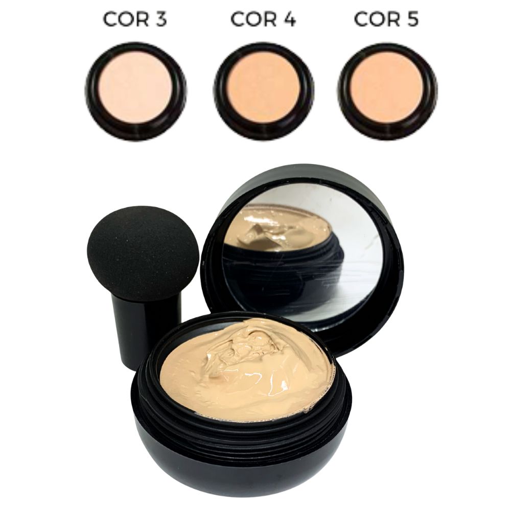 Base Mousse com Esponja Mia Make Média – Kit c/ 4 unid - Virtual Make ...