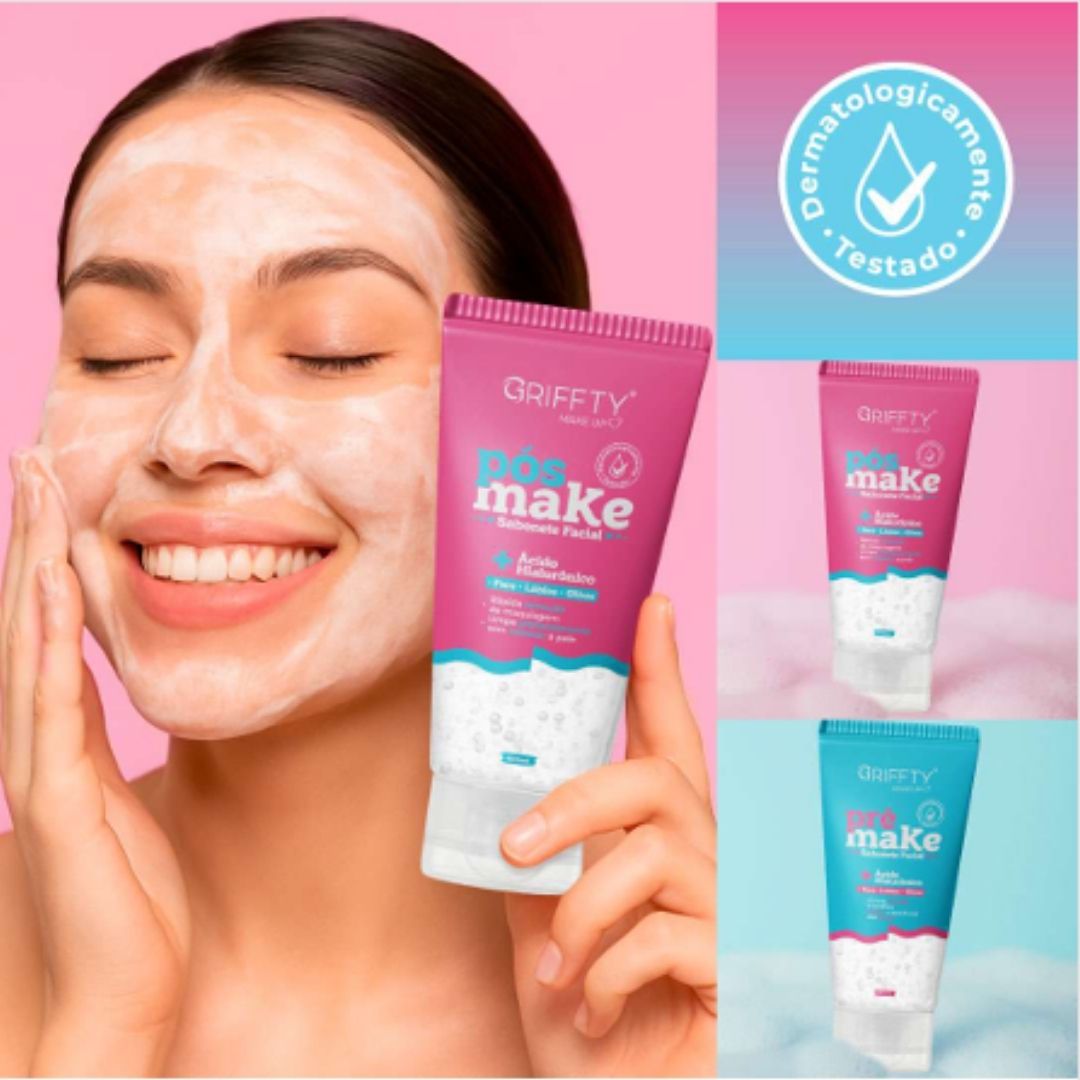 Sabonete Facial Pré Make Griffty Makeup 100ml - Virtual Make ...