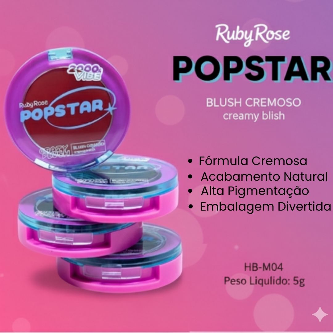 Blush Crazy Flush Ruby Rose Kit com 3 Unidades - Virtual Make ...