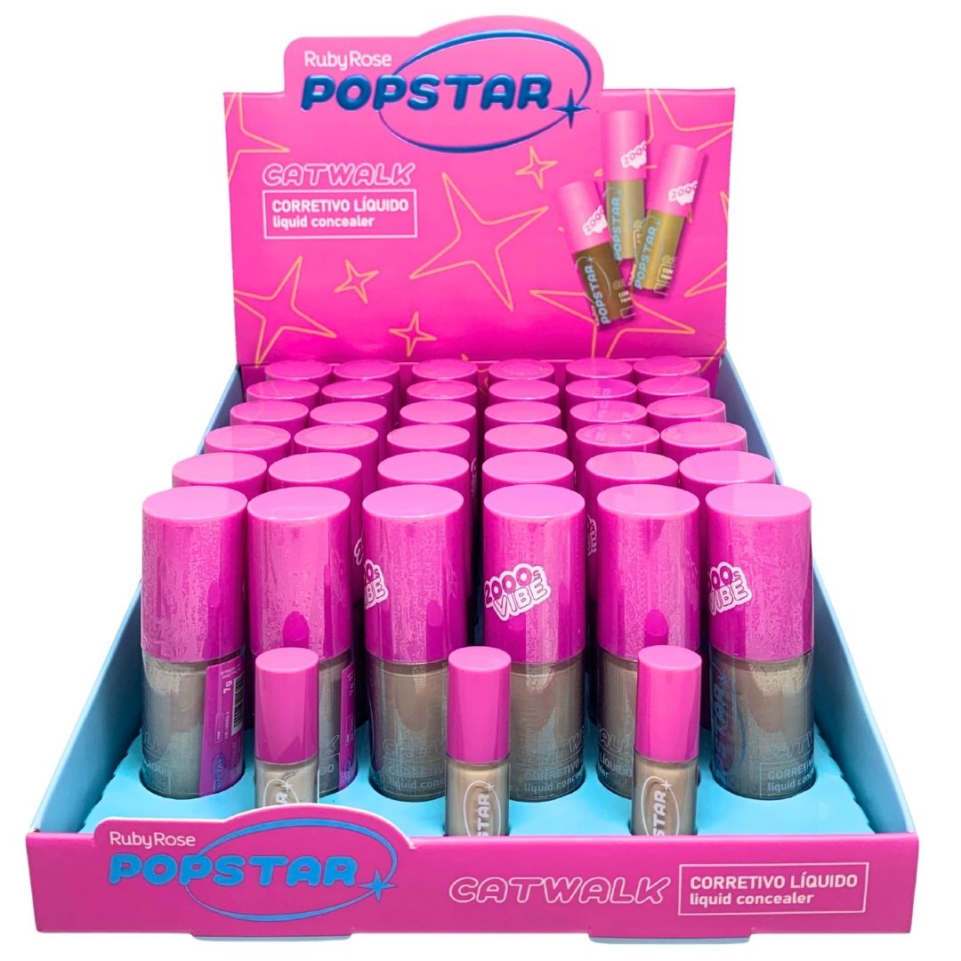 Corretivo Líquido Catwalk G1 Ruby Rose Box c/ 36 Unid - Virtual Make ...