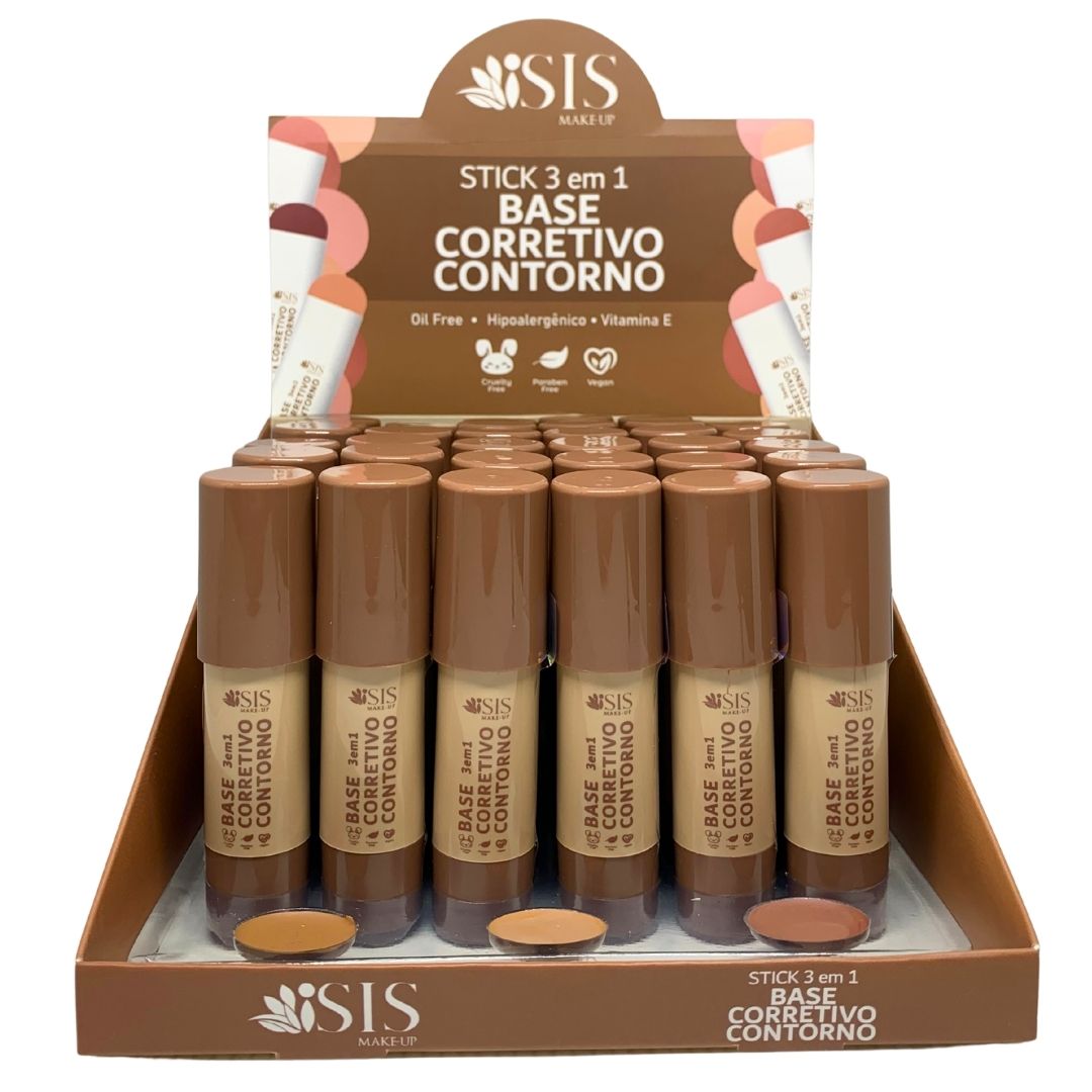 Base, Corretivo e Contorno Stick 3 em 1 IS1030 - Box - Virtual Make ...