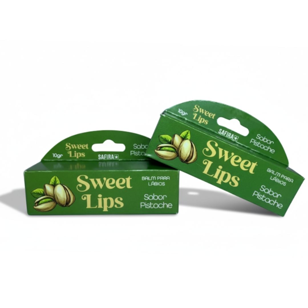Hidratante Labial Balm Sweet Lips Pistache Safira - Virtual Make ...