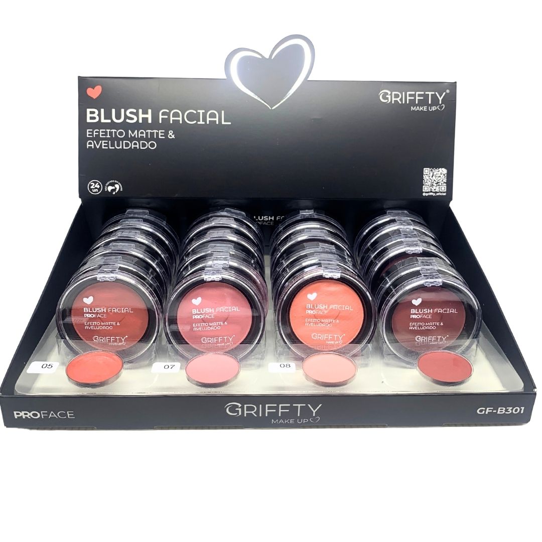 Blush Facial Proface Matte Box B Griffty Makeup GF-B301-B - Virtual ...
