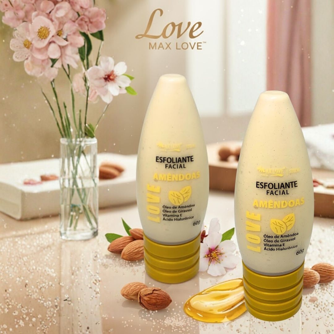 Esfoliante Facial Amêndoas Love Max Love - Maquiagem Barata - Virtual ...