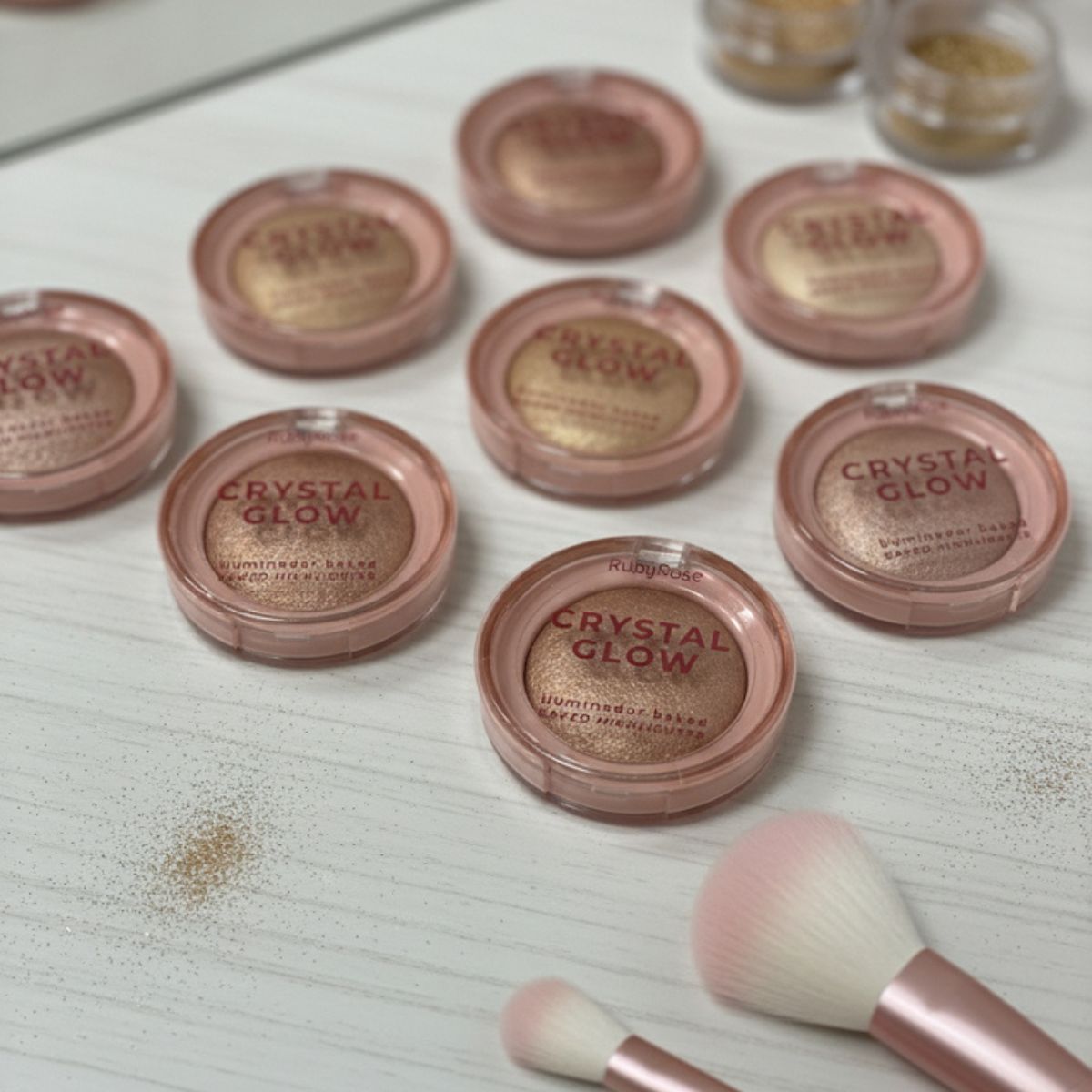 Iluminador Baked Crystal Glow G2 Ruby Rose Kit 4 unid | Virtual Make ...
