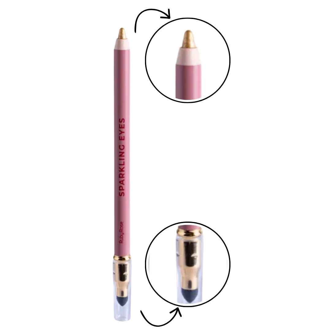 Lápis de Olho Dourado Ruby Rose HB-E2401 Box 12 Unid - Virtual Make ...