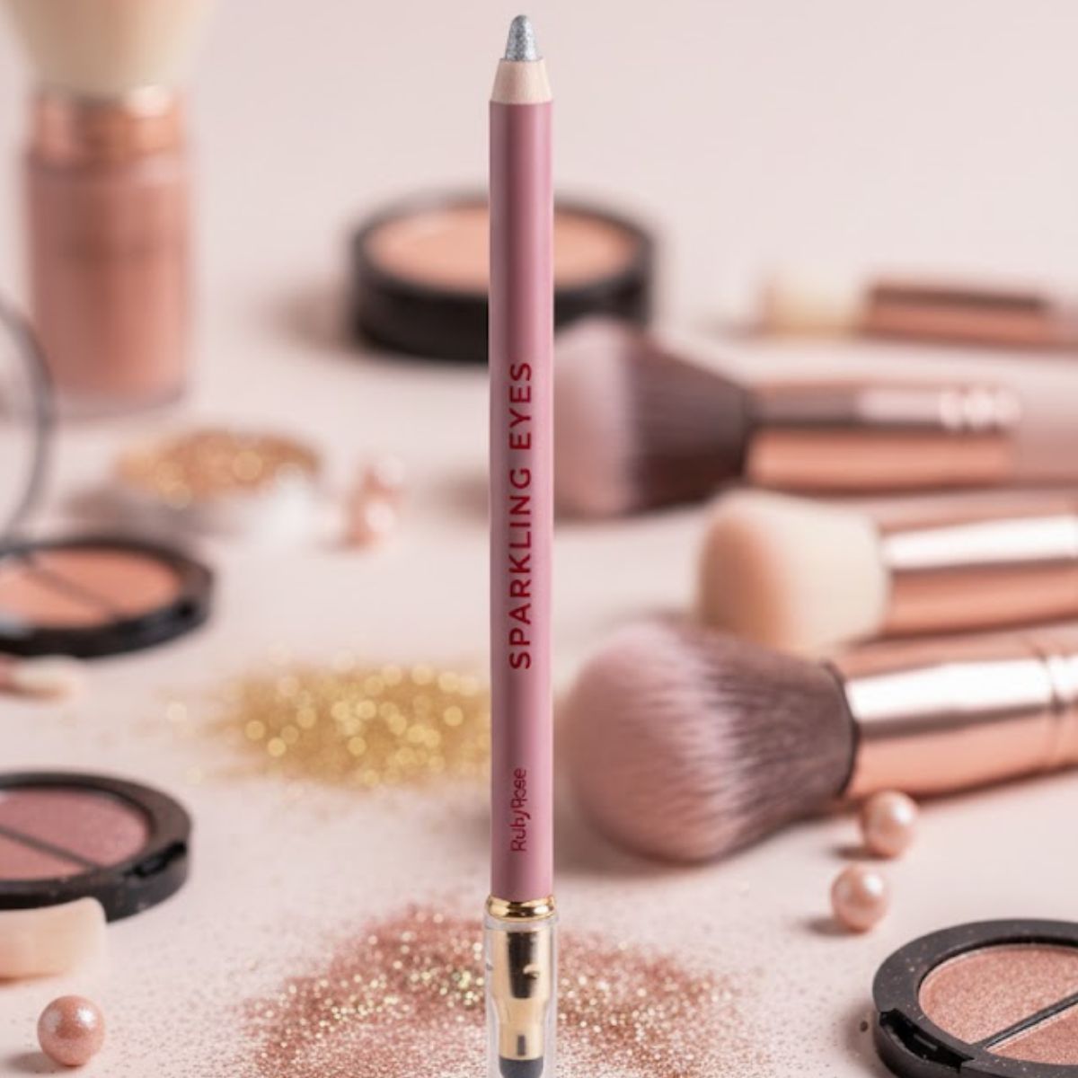 Lápis de Olho Prata Ruby Rose Sparkling Eyes Box 12 Un - Virtual Make ...