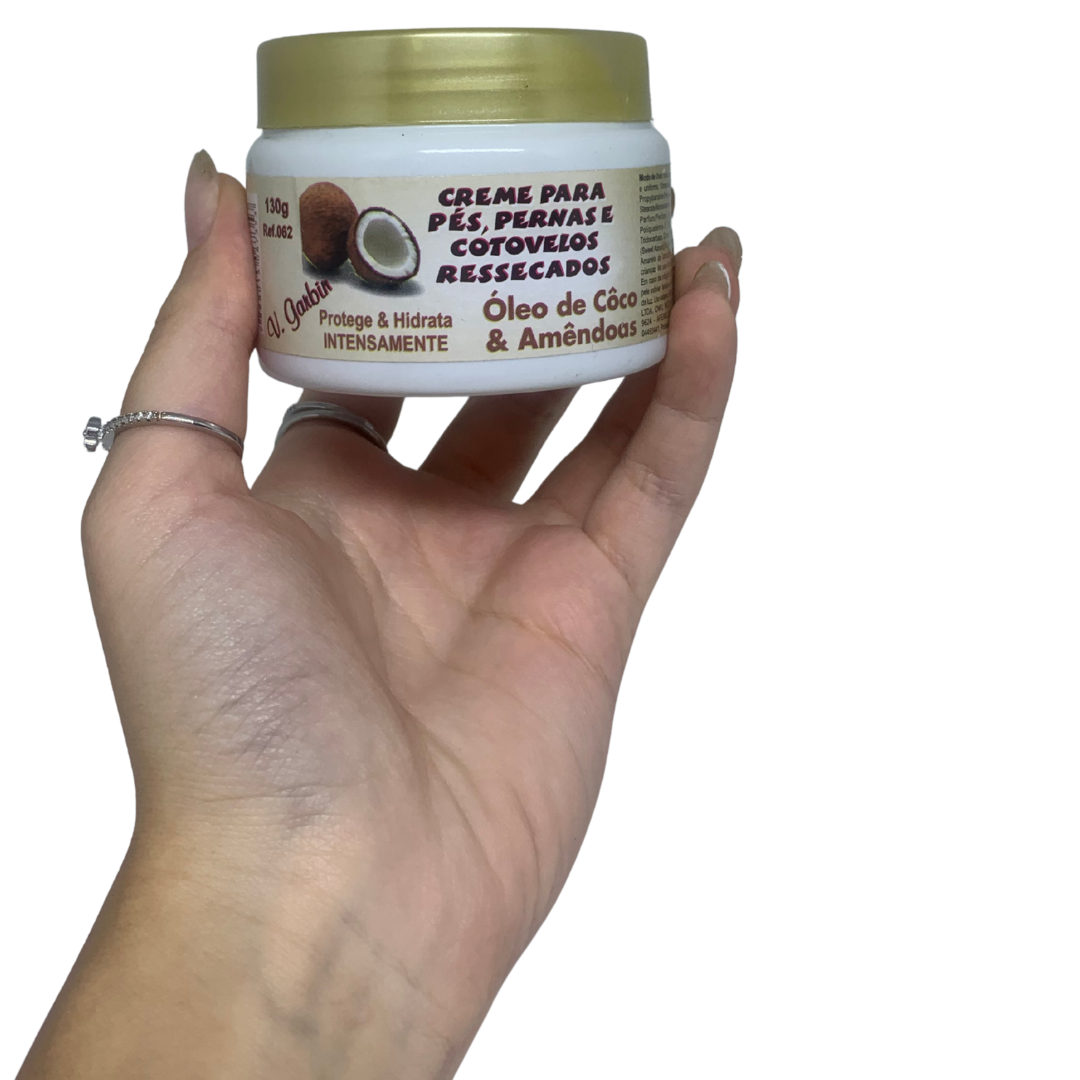 Creme Corporal Óleo de Coco e Amêndoas V. Garbin 130g - Virtual Make ...