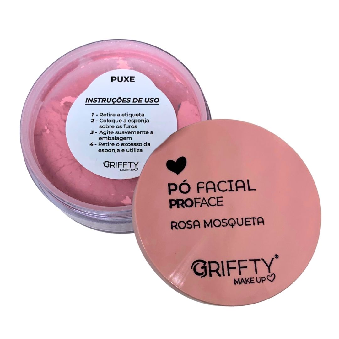 Pó Facial Rosa Mosqueta Cor 04 Griffty ProFace - Virtual Make ...