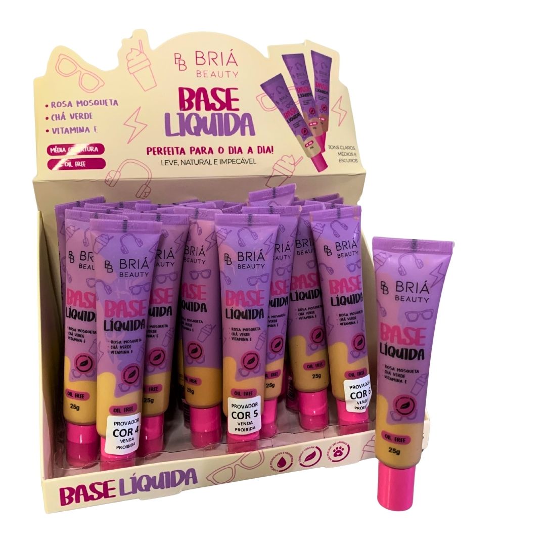 Base Líquida Briá Beauty BB0070 Box 24 Unid - Virtual Make | Maquiagem ...