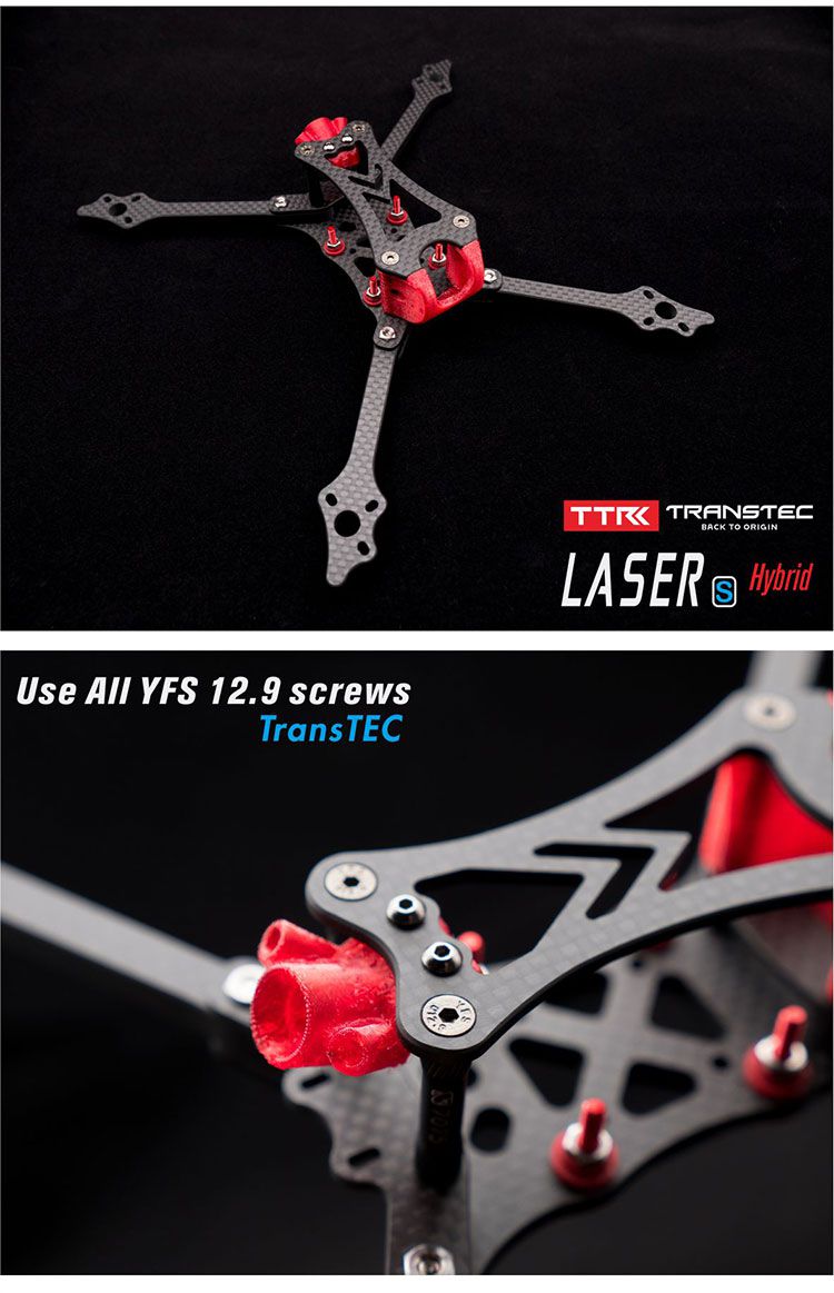 Frame TRANSTEC LASER S 224 milímetros FPV - FJR DRONES FPV