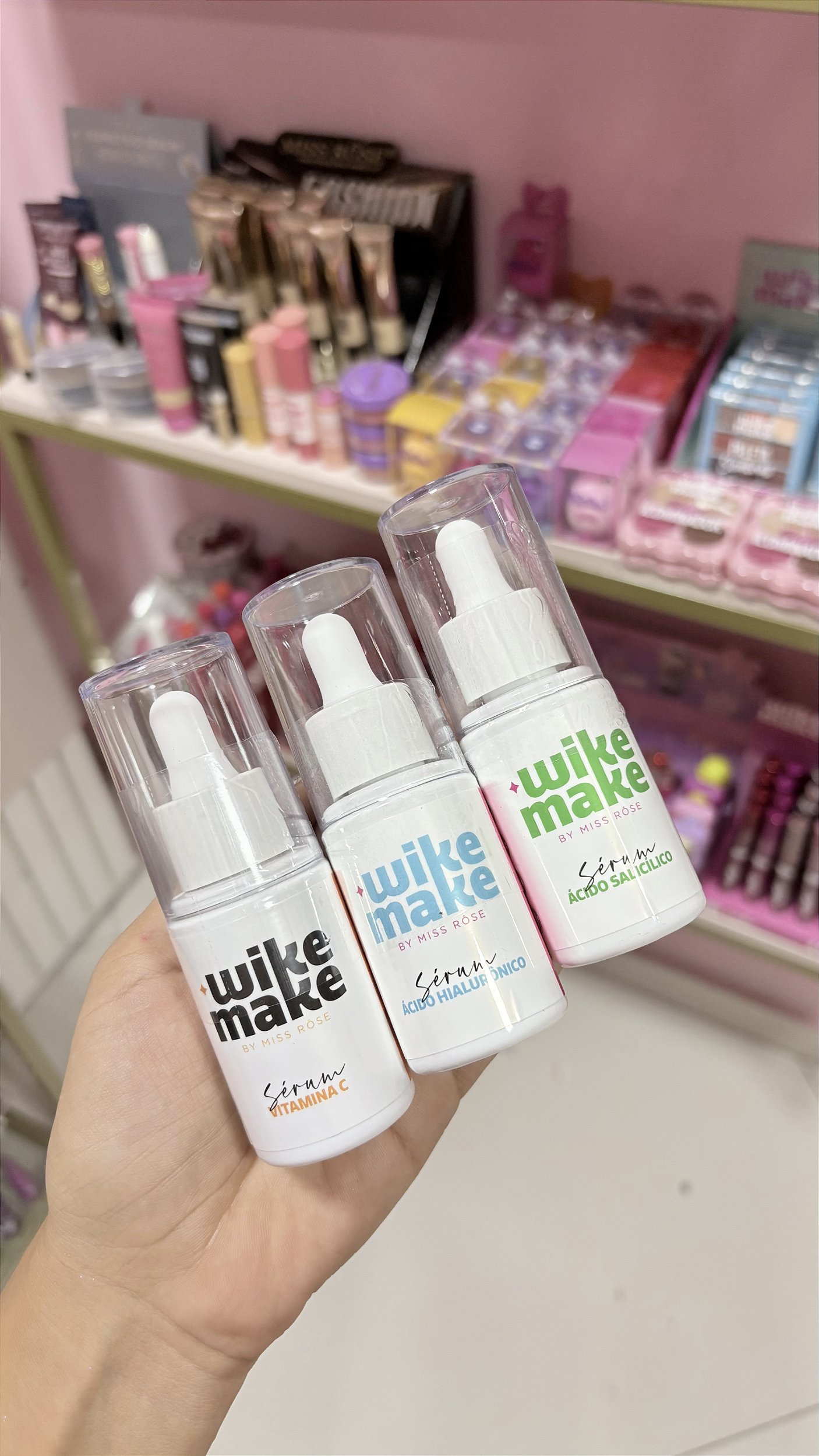 Sérum Facial Wike Make by Miss Rôse - Loja Charmosie | Cosméticos, acessórios, maquiagens e perfumes