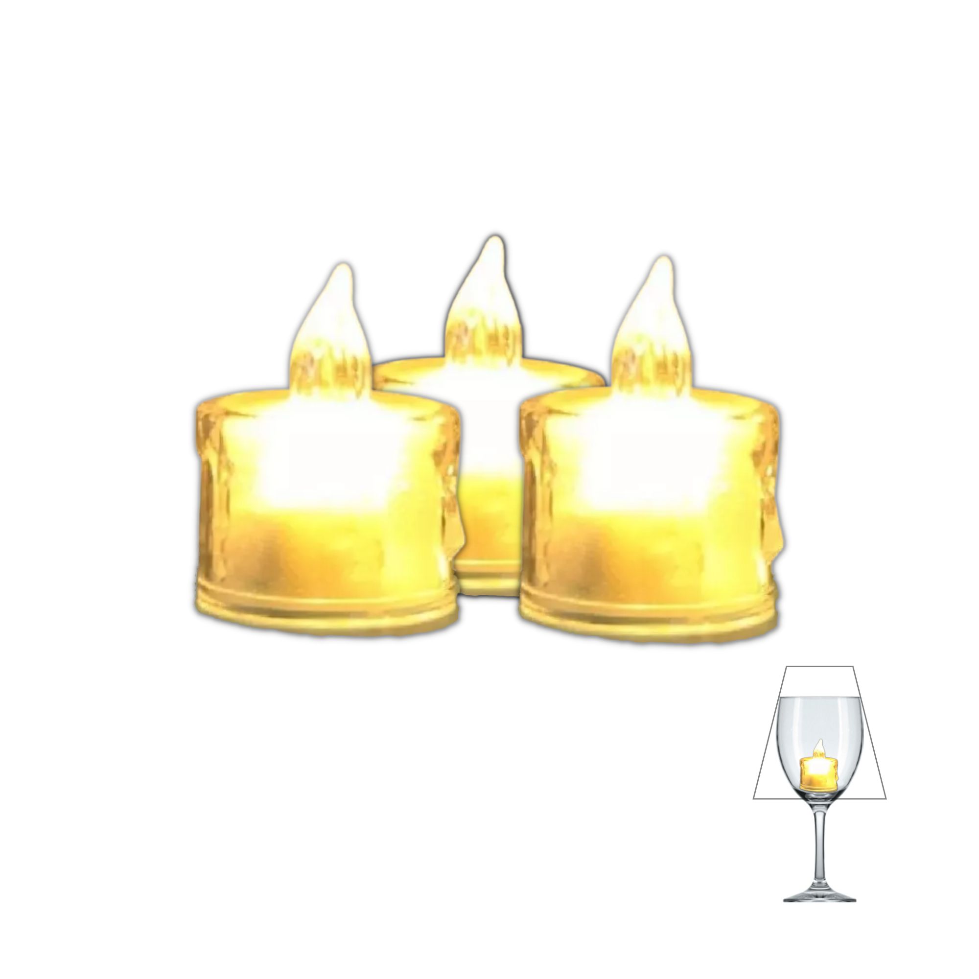Mini Vela LED (unidade) - Candlelit - Cúpulas para Taça