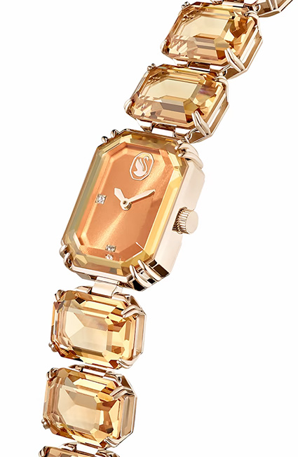 RELÓGIO SWAROVSKI OCTOGONAL MILLENIA AMARELO 5630831 - A Joia - As ...