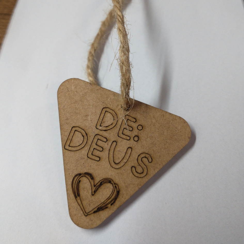 Tag DE DEUS para Ensaios Fotográficos Newborn em MDF 3mm - Zeza Ventrameli