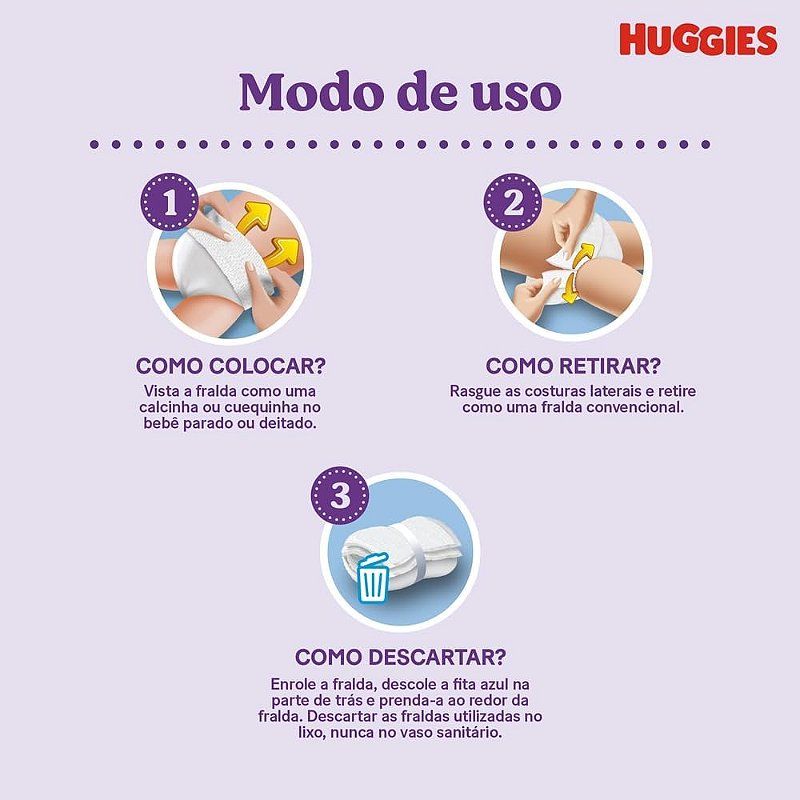Procurando proteção e conforto? Fralda Huggies Supreme Care Pants G ...