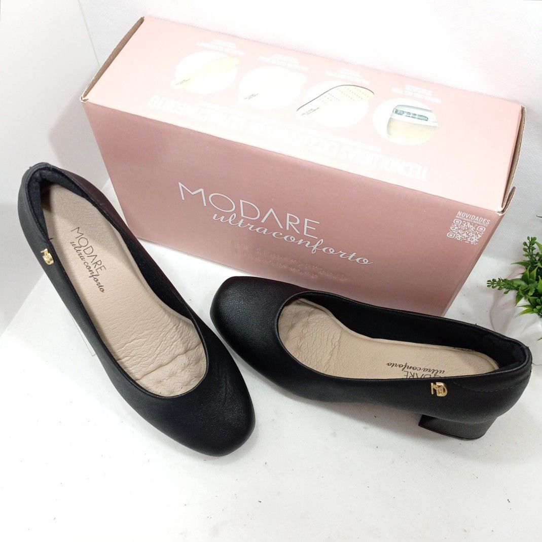 Sapato Modare Ultraconforto Salto GrossoTecnologia Ultracomfy - CASALAR.COM