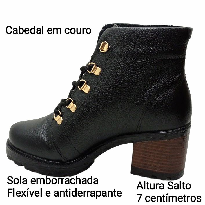 Bota Pegada Feminina em Couro Nova - CASALAR.COM