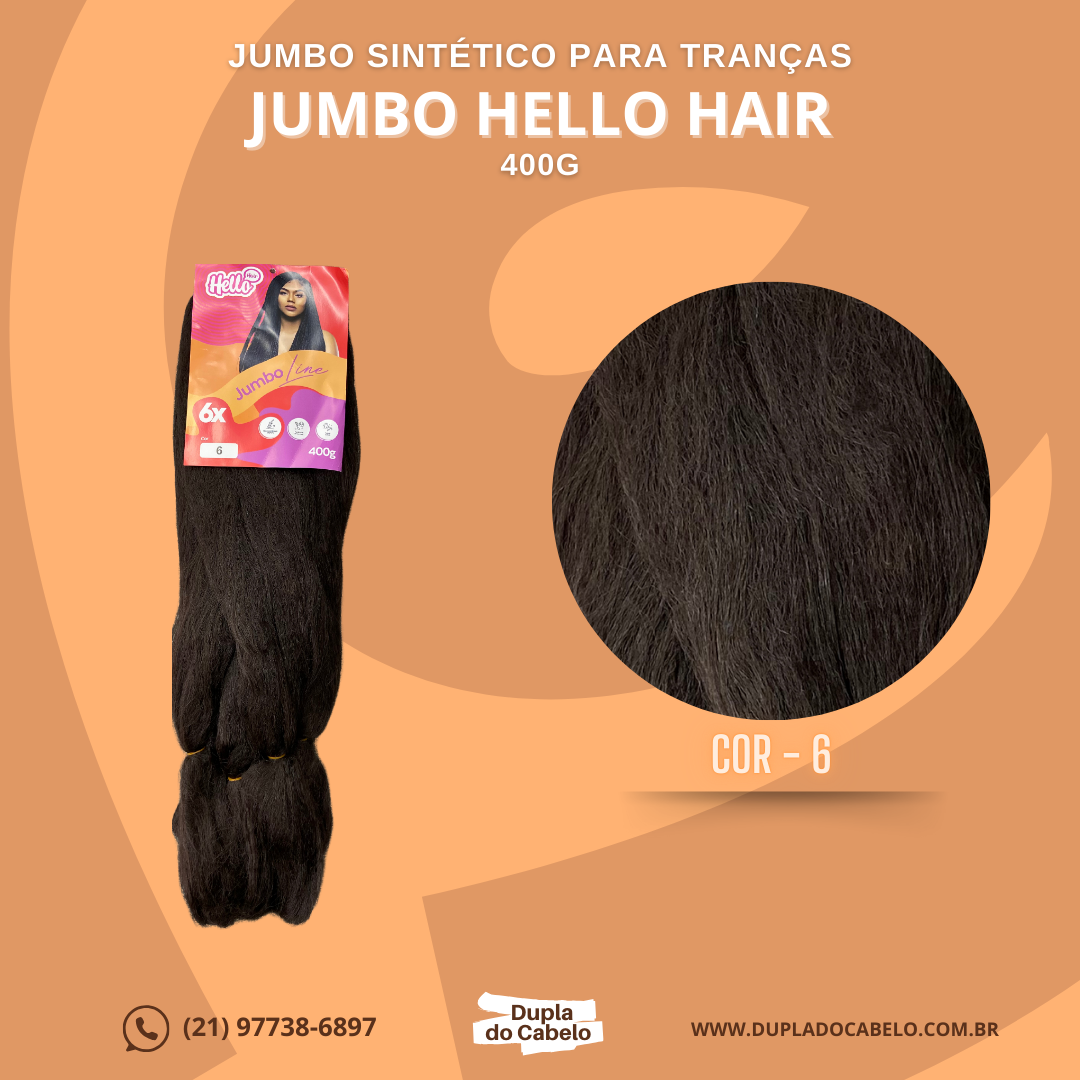 Jumbo Hello Hair - 400g - Dupla do Cabelo