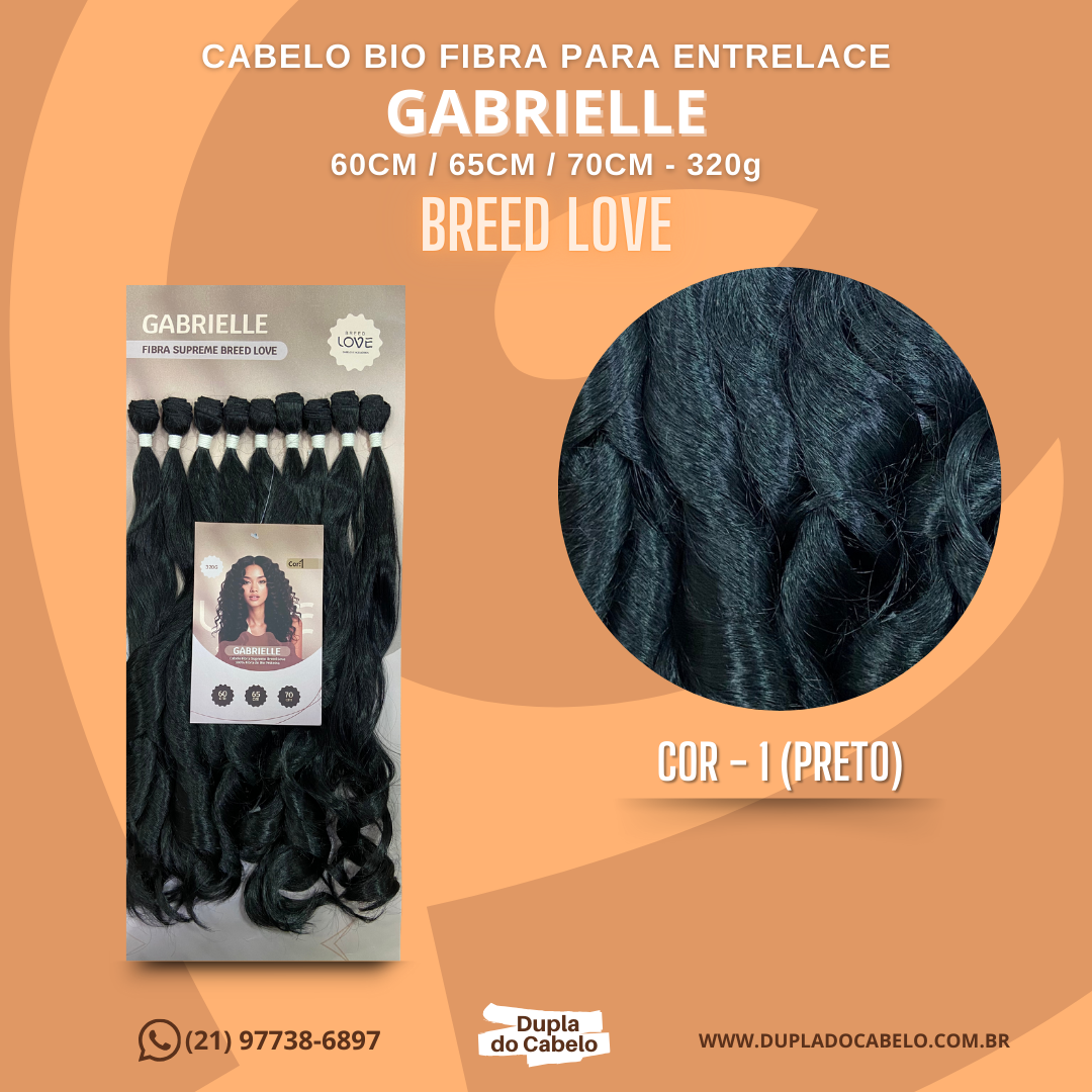 Cabelo Gabrielle Breed Love - 320g - Dupla do Cabelo