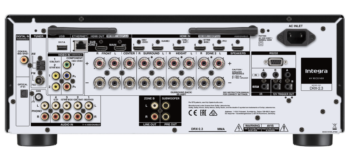 Receiver Integra DRX-2.3 - Definyx