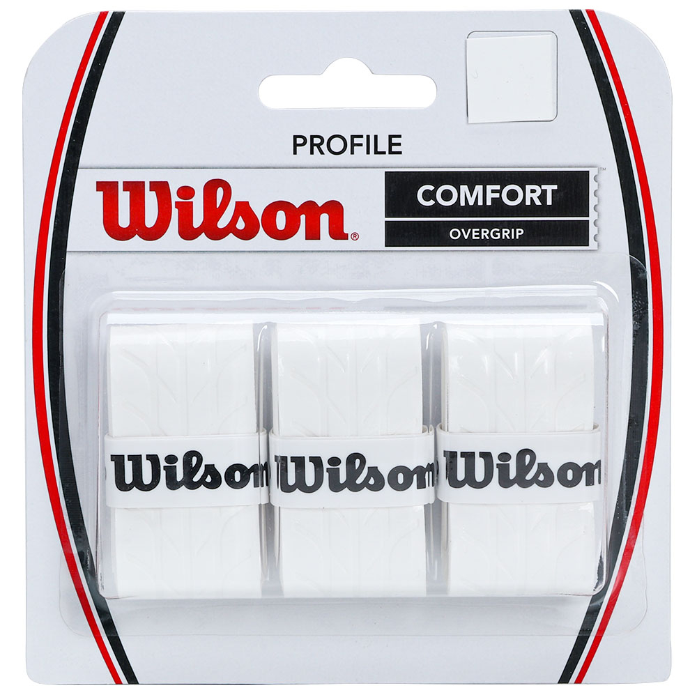 OVERGRIP WILSON PROFILE BRANCO 3 UNIDADES - Loja Propadel