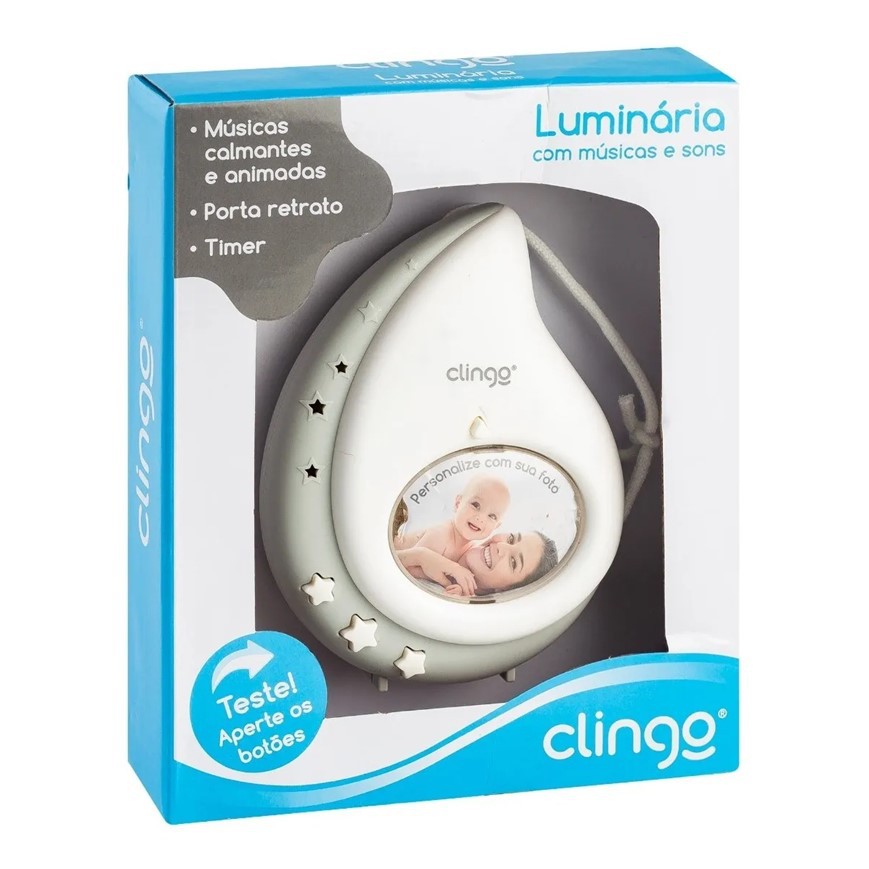 Luminária com Luz e Sons Gota – Clingo - Baby Buys Brasil