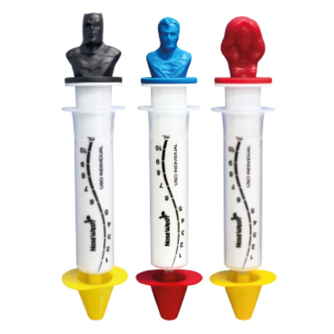 Seringa Nose Wash Lavagem Nasal Superman (Super Heróis) - Baby Buys Brasil