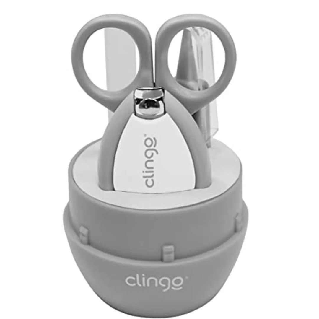 Conjunto Manicure com Estojo Cinza - Clingo - Baby Buys Brasil