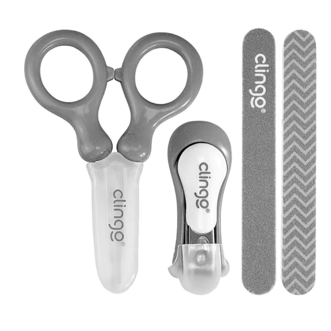 Kit Manicure Infantil Cinza - Clingo - Baby Buys Brasil