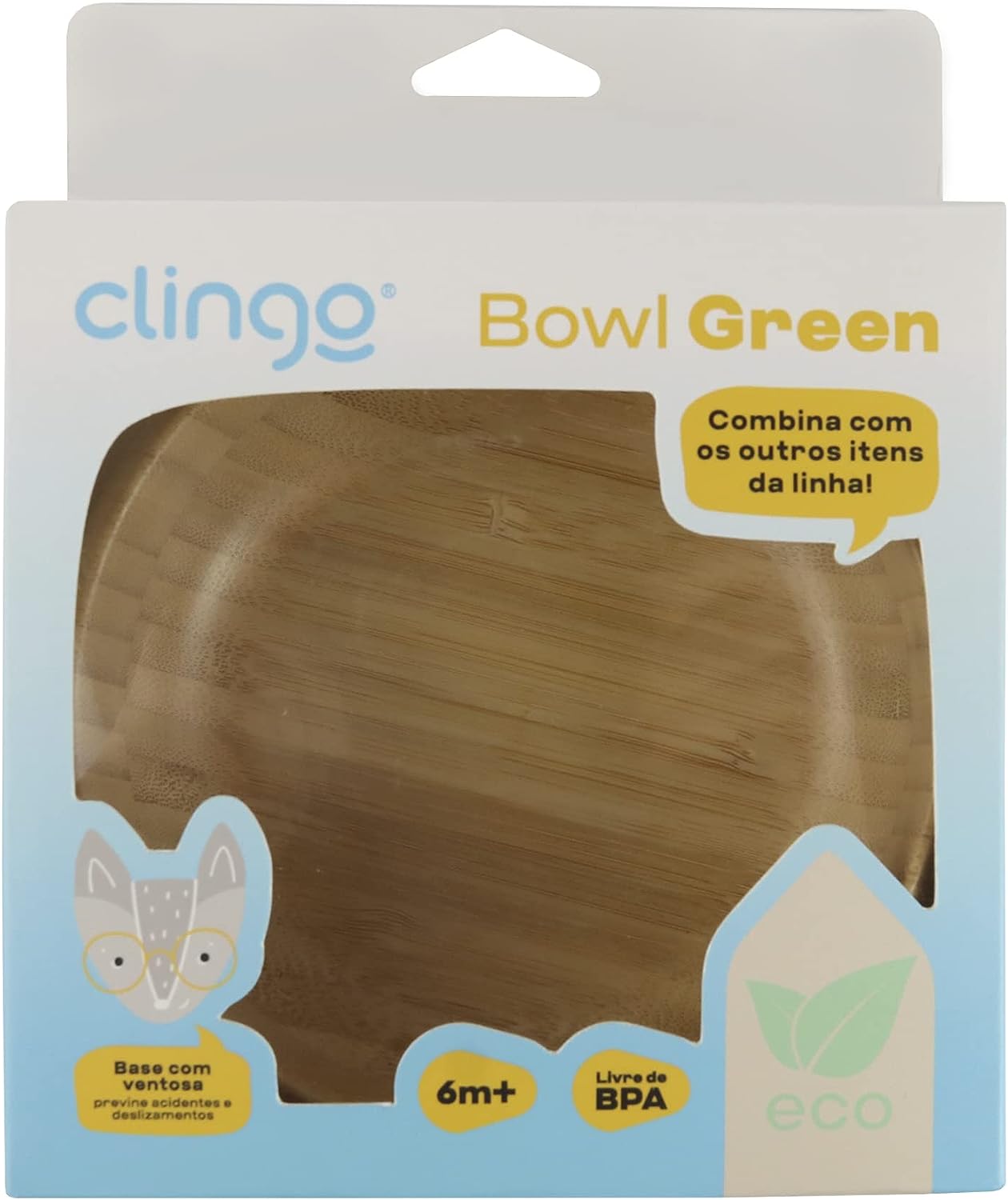 Tigela Bowl Infantil Bambu Ventosa Clingo - Baby Buys Brasil