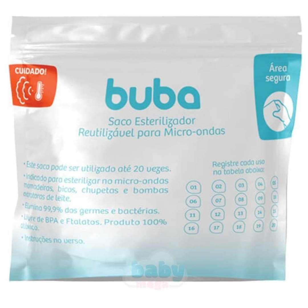 Saco Esterilizador Para Microondas Reutilizável - Buba - Baby Buys Brasil