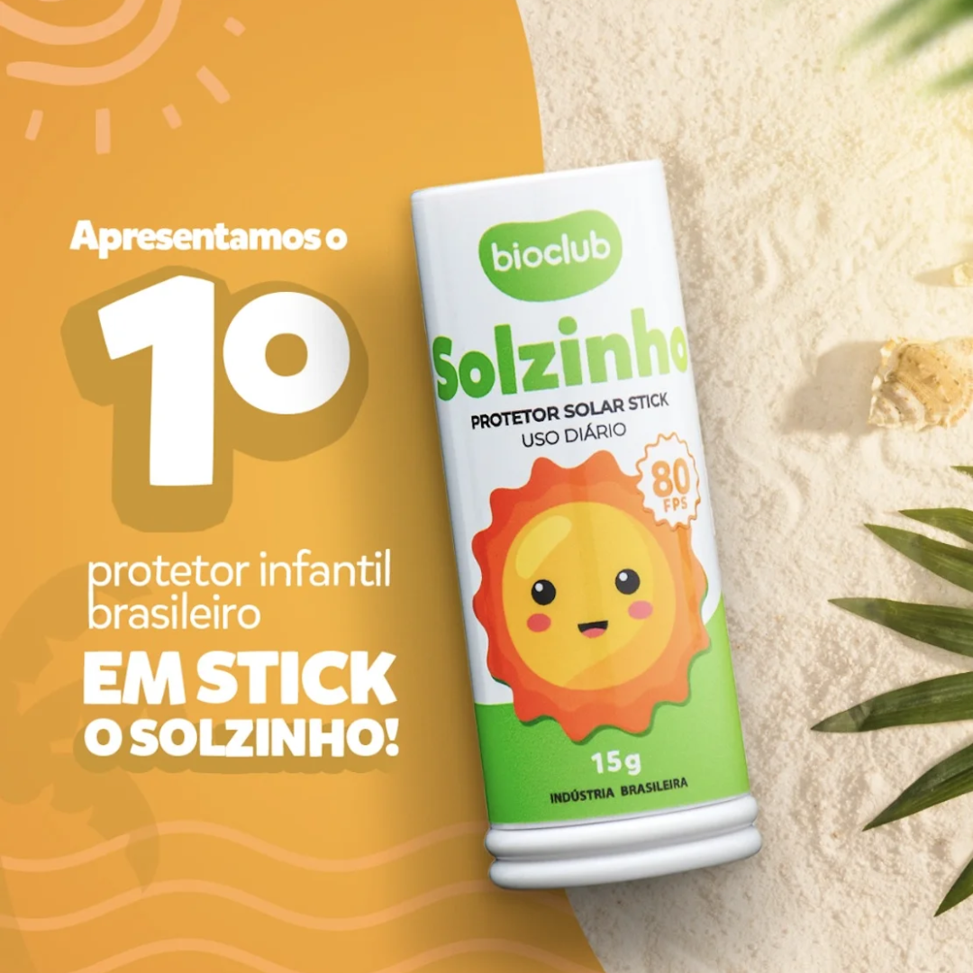 Protetor Solar Stick Natural - Solzinho Stick® 15g - Baby Buys Brasil
