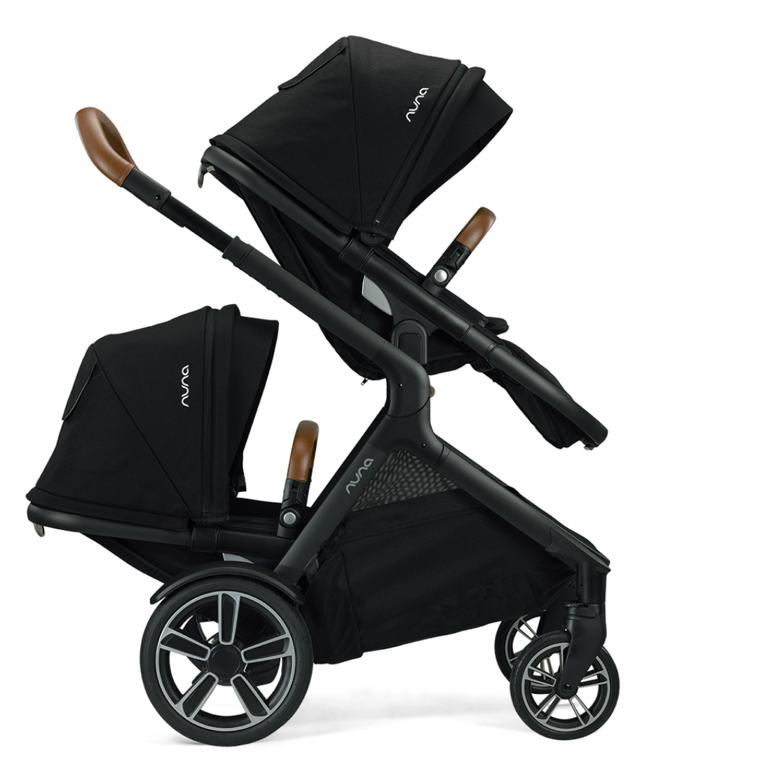 Carrinho de bebê Nuna Demi Grow - Preto Caviar - Baby Buys Brasil
