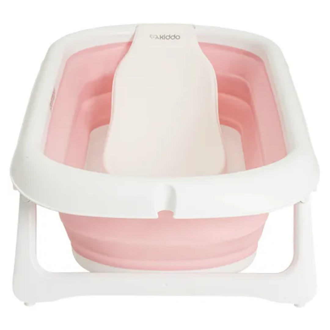 Banheira Dobrável Flex com Redutor para Bebê Rosa - Kiddo - Baby Buys Brasil