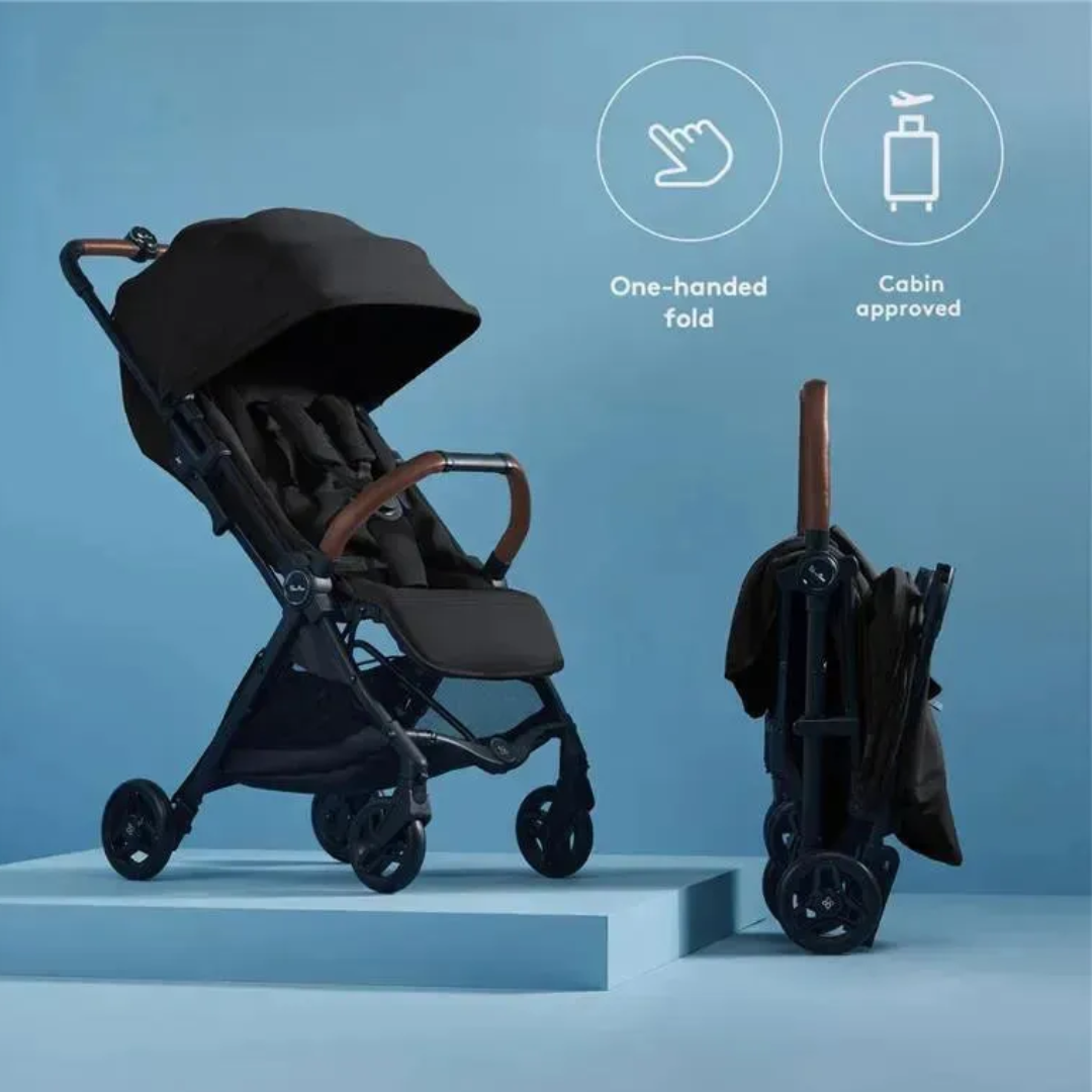 Carrinho de Bebê Jet 5 Preto- Silver Cross - Baby Buys Brasil