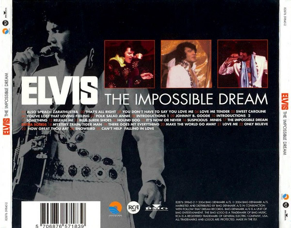 Cd-Ftd-5''-Elvis-Presley-The-Impossible-Dream - Elvis Presley Brasil