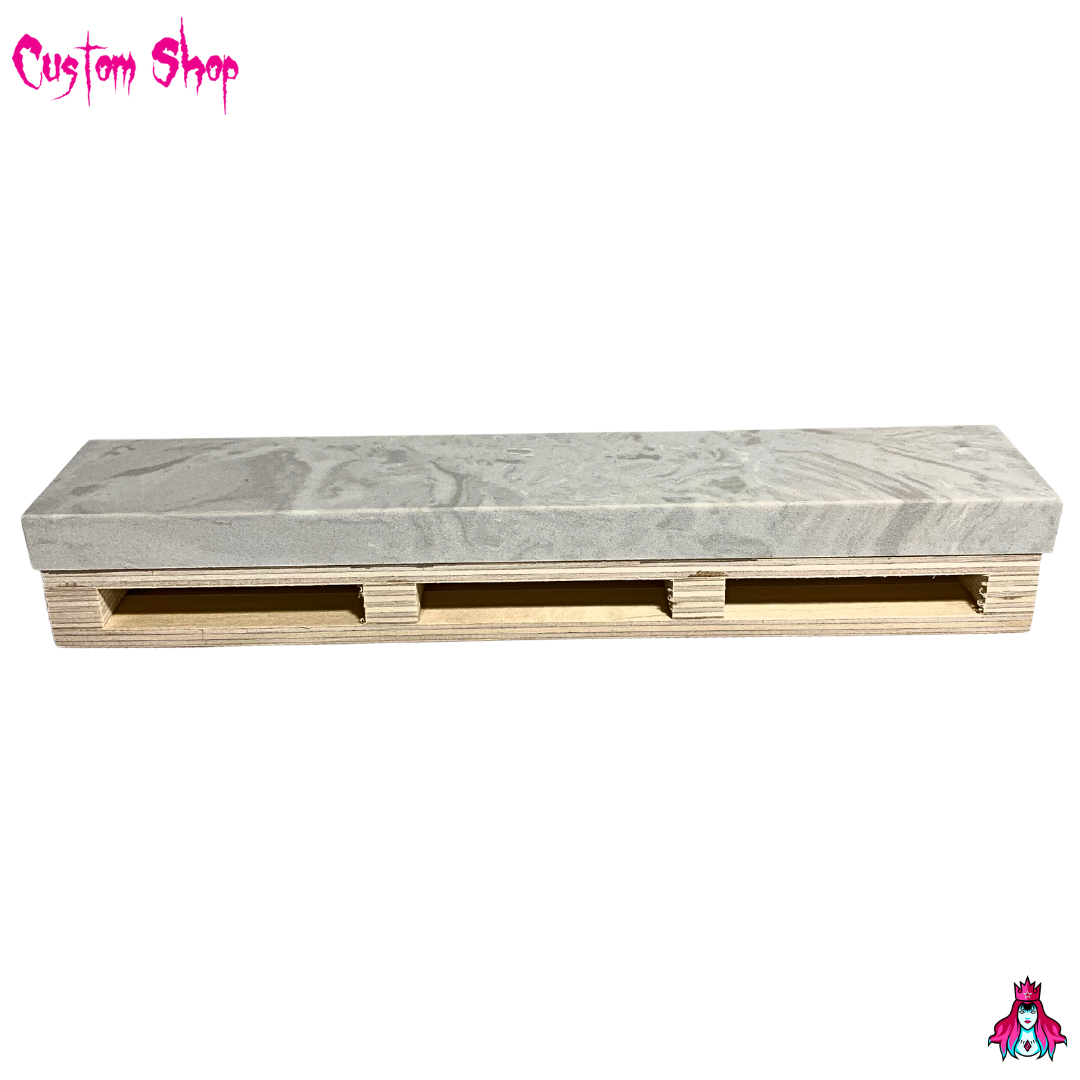Obstáculo marca ''Custom'' modelo *Marble-Box* cor ''Pearl Marble ...